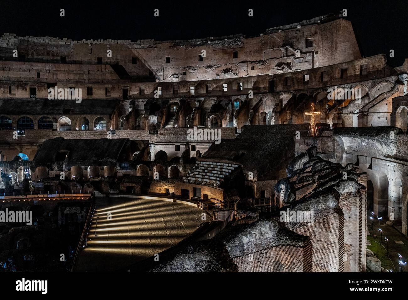 Rome, Italy. 29th Mar, 2024. General view of the interior of the ...