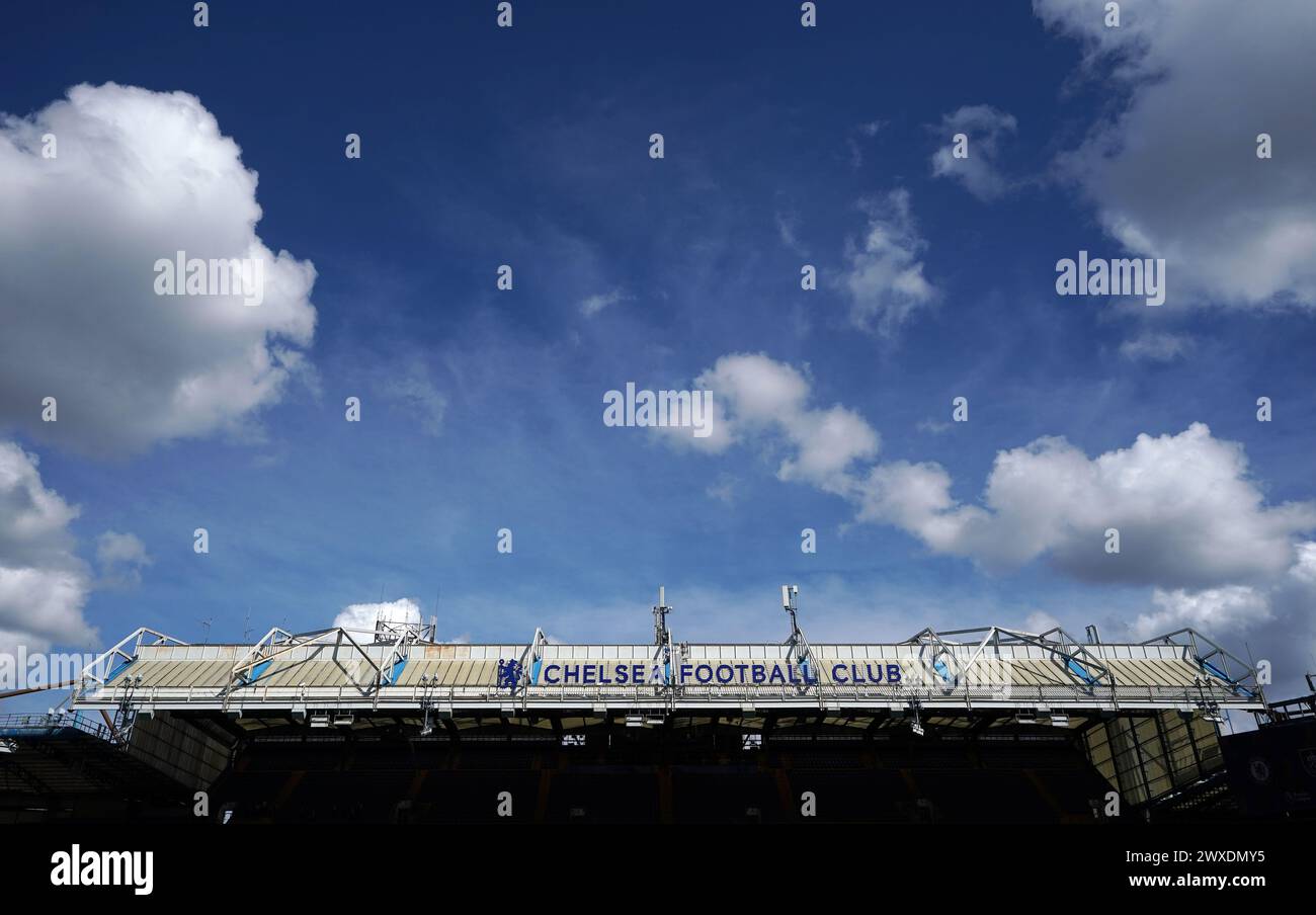 A general view from inside the stadium ahead of the Premier League ...