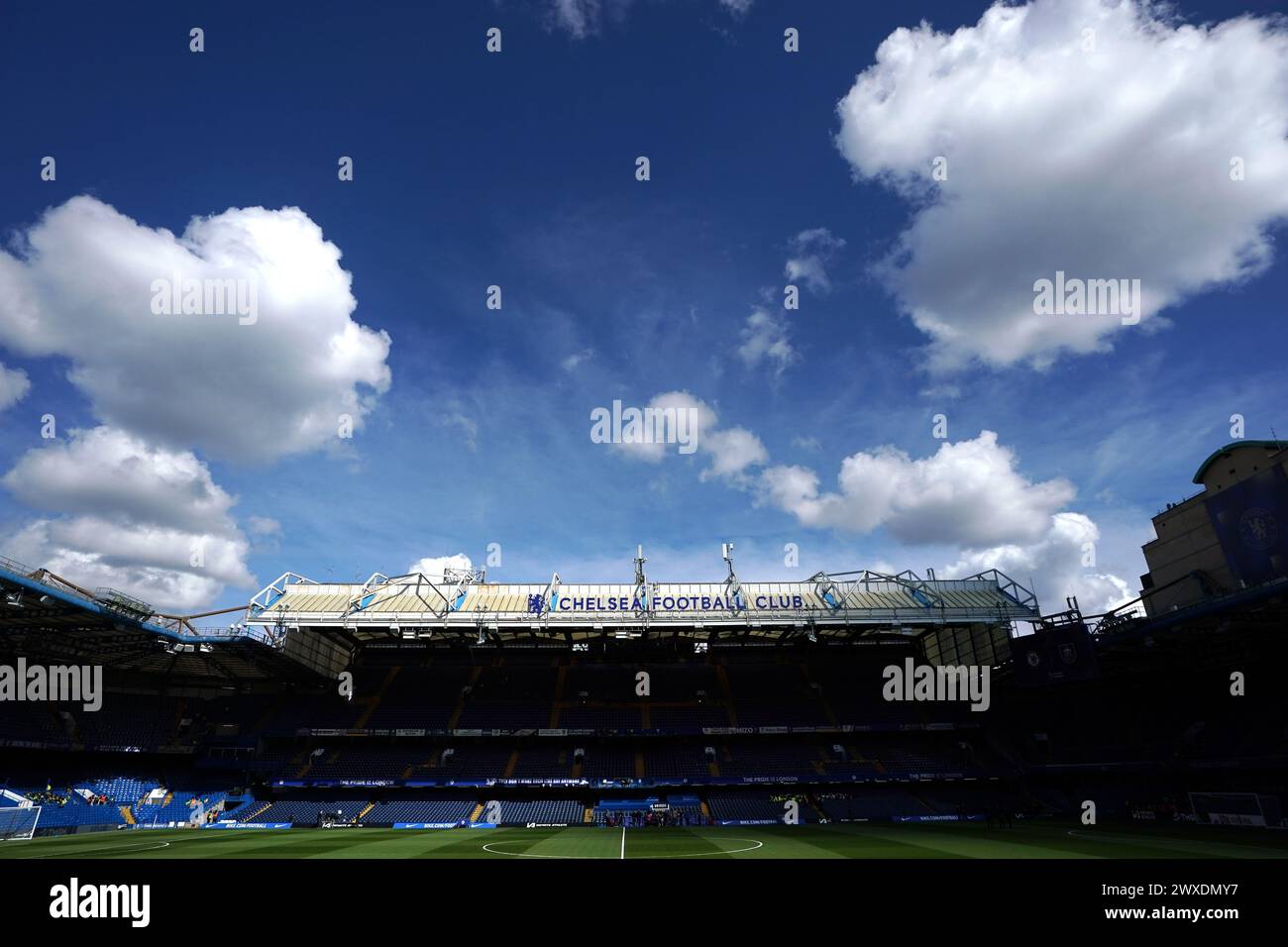 A general view from inside the stadium ahead of the Premier League ...