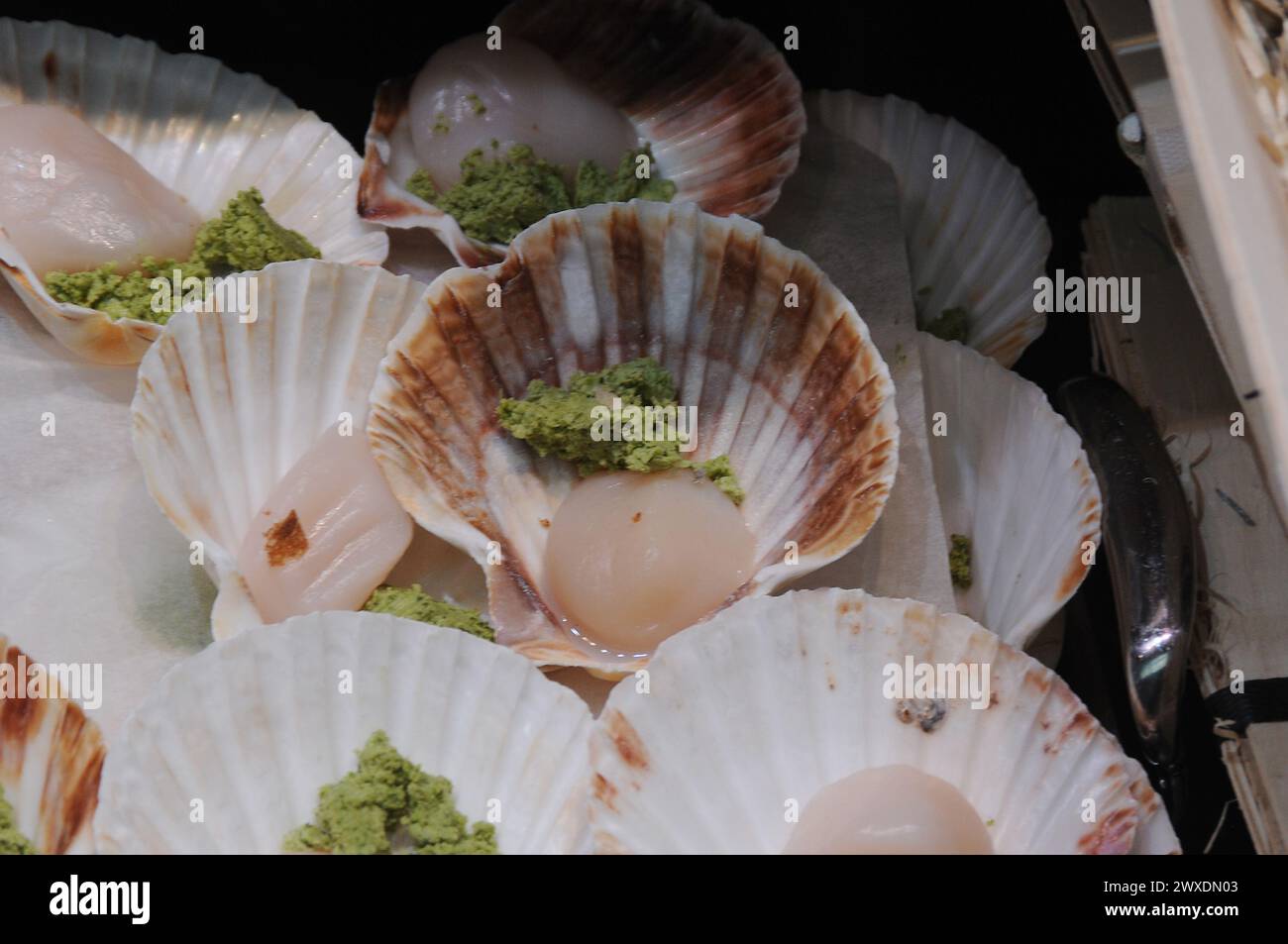 Copenhagen, Denmark /30 March 2024/ lobster and oysters and other sea ...