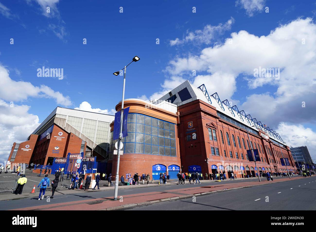 Outside view of ibrox stadium hi-res stock photography and images - Alamy