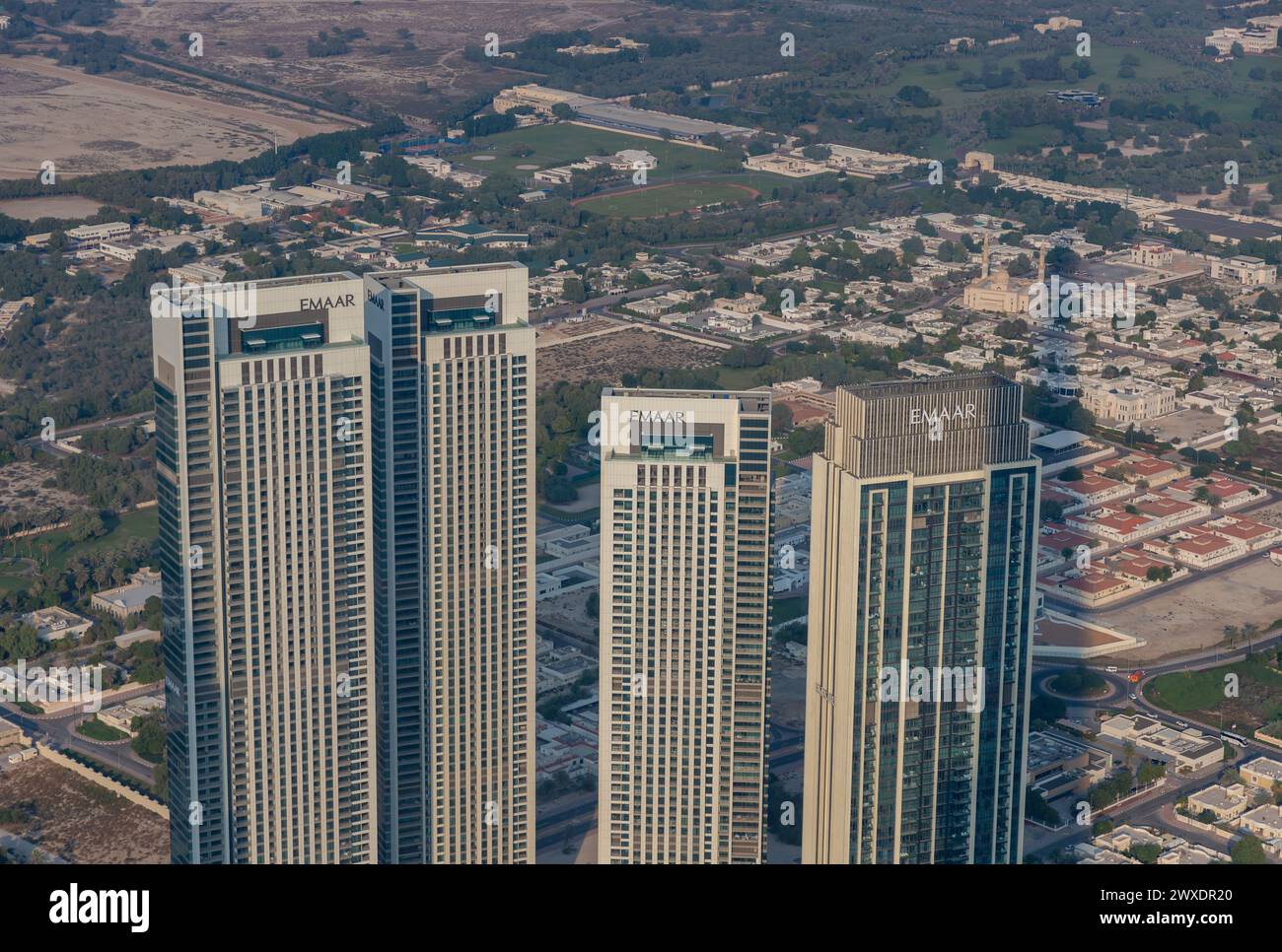 A picture of four Emmar apartment buildings next to each other Stock ...