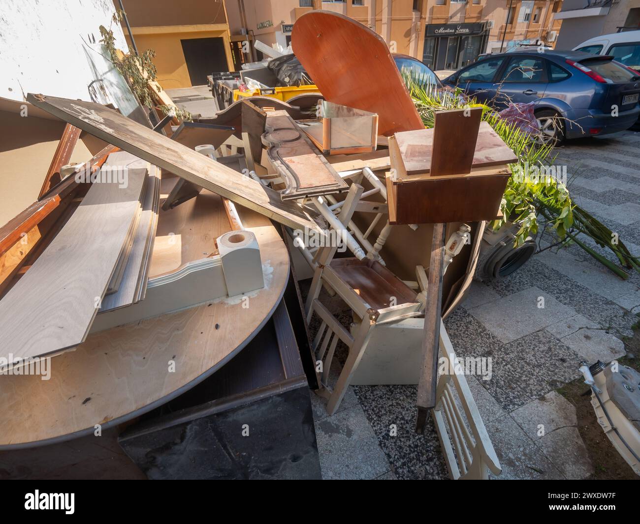 Bulky Waste, Clearing Out Stock Photo - Alamy