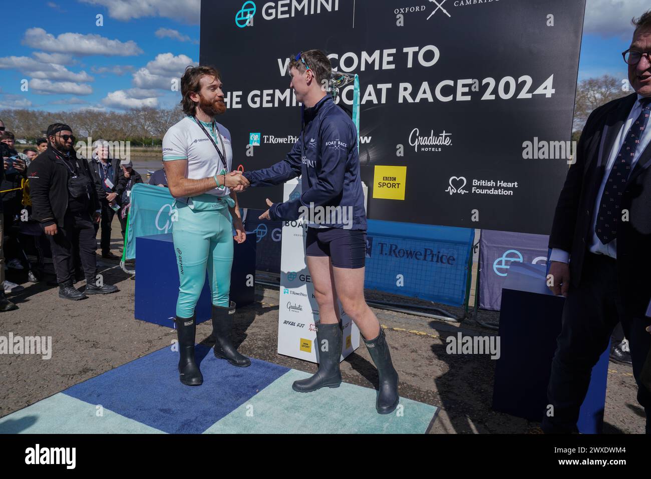 Putney, London 30 March 2024 . Cambridge University men's team ...