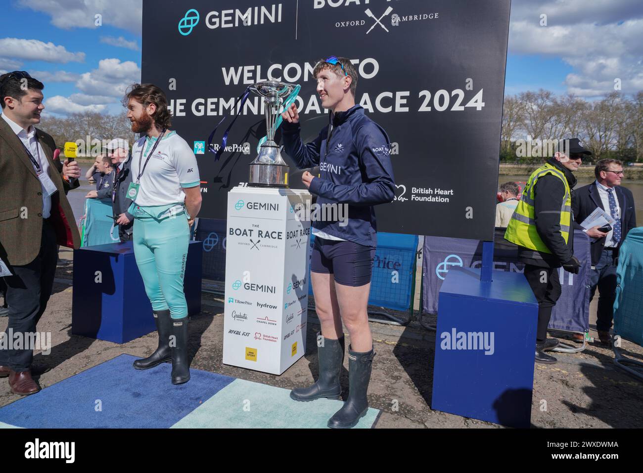 Putney, London 30 March 2024 . Cambridge University men's team ...