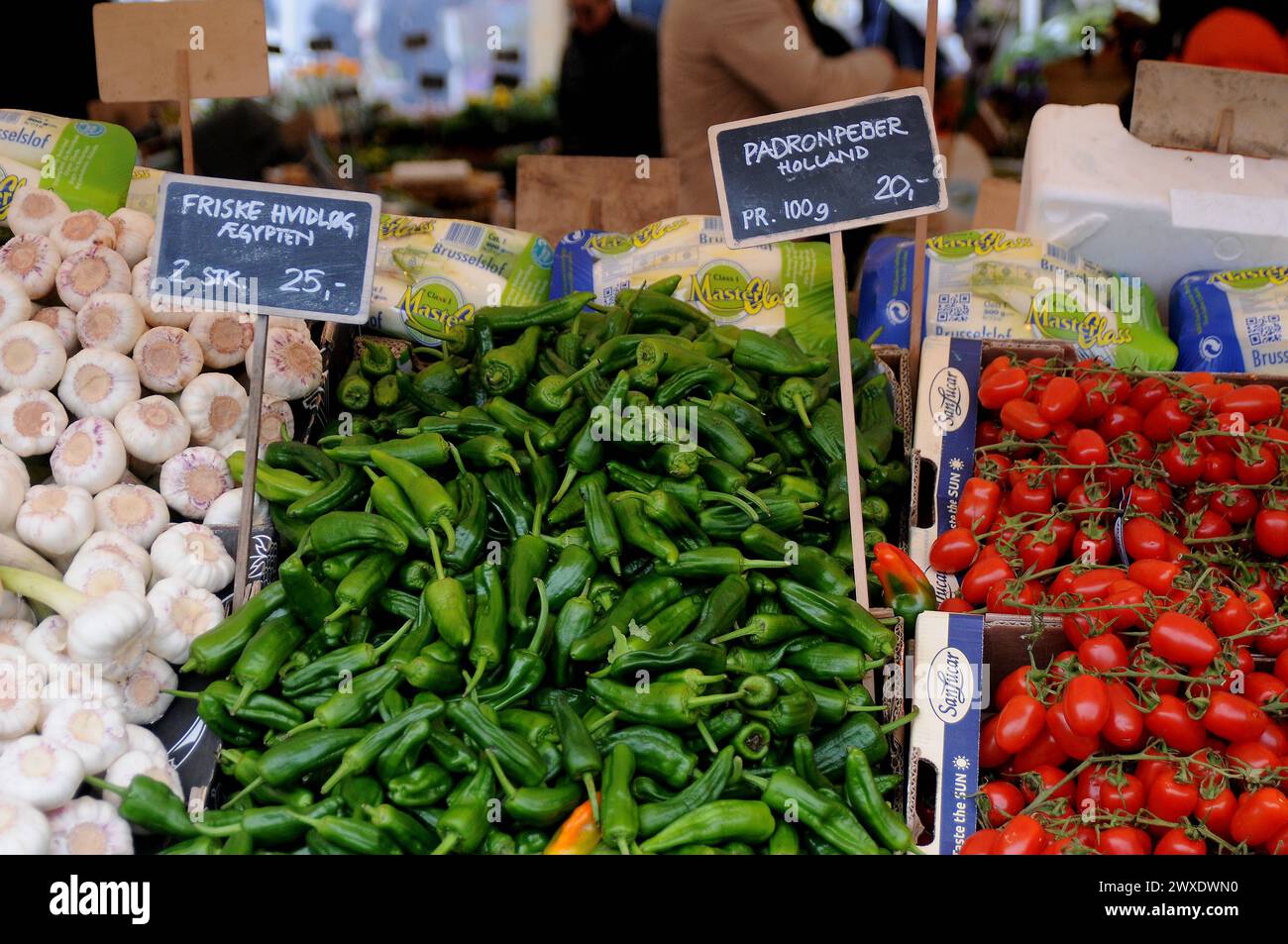 Copenhagen, Denmark/30 March 2024 Shoppers and consumers /farmer market ...