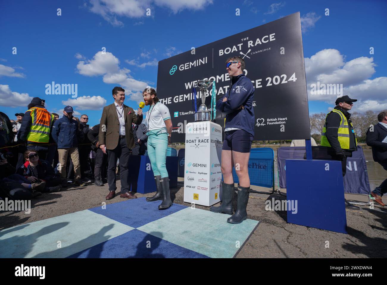 Putney, London 30 March 2024 . Cambridge University men's team ...
