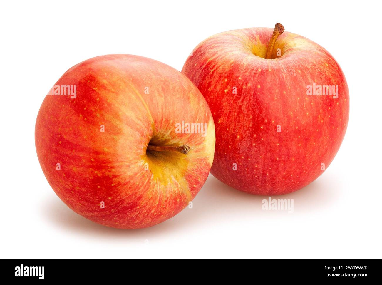 red apple path isolated on white Stock Photo - Alamy