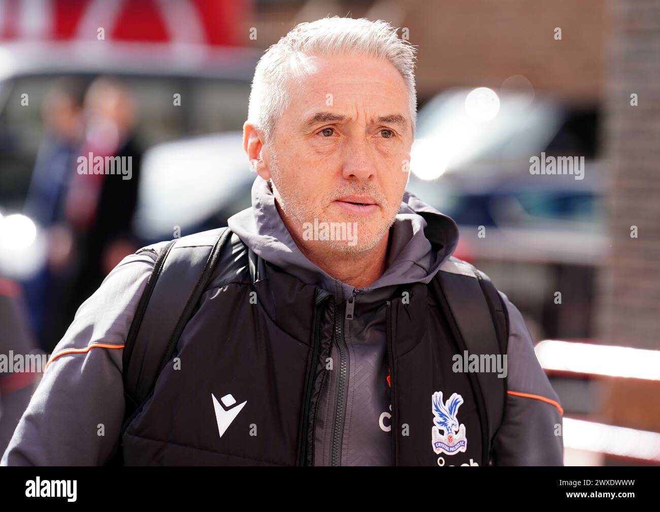 Crystal Palace's goalkeeper coach Dean Kiely during the Premier League ...