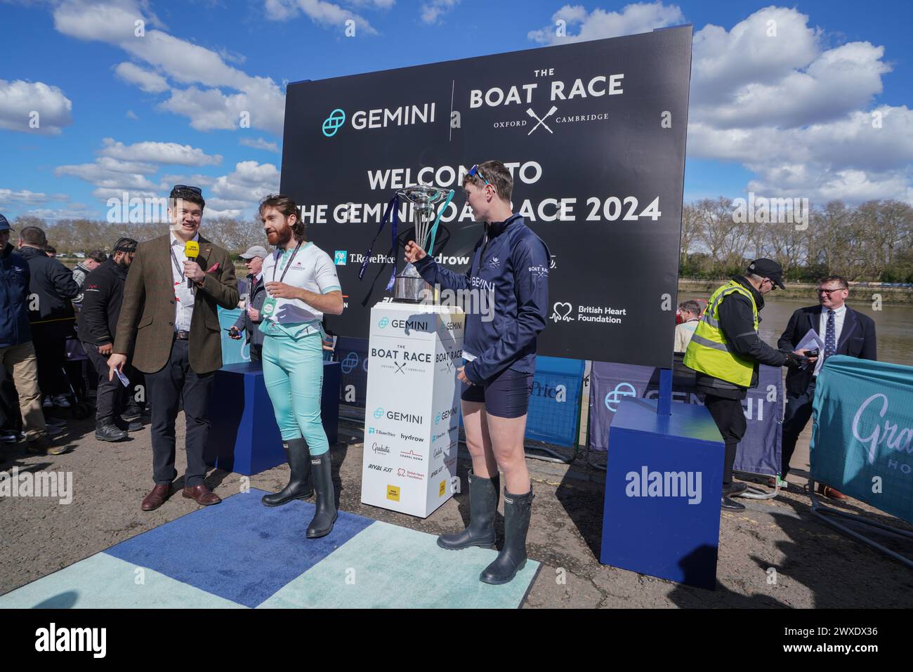 Putney, London 30 March 2024 . Cambridge University men's team ...