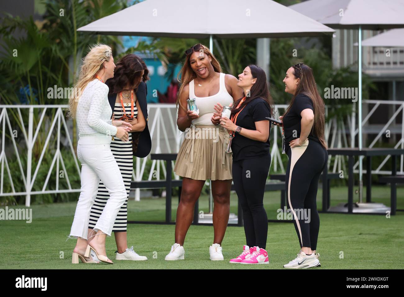 Miami Gardens, Florida, USA. 29th Mar, 2024. Serena Williams and ...