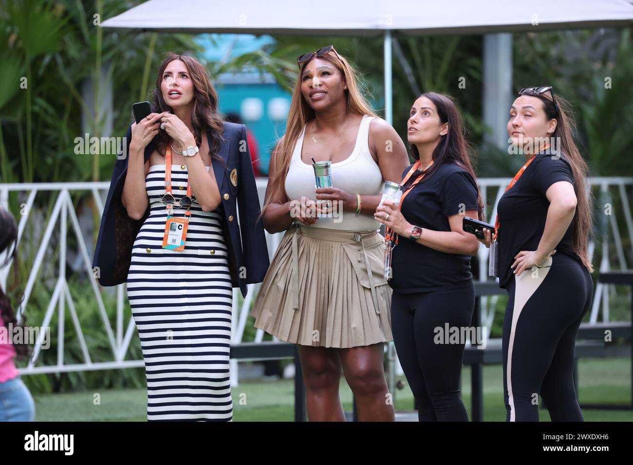 Miami Gardens, Florida, USA. 29th Mar, 2024. Serena Williams and ...