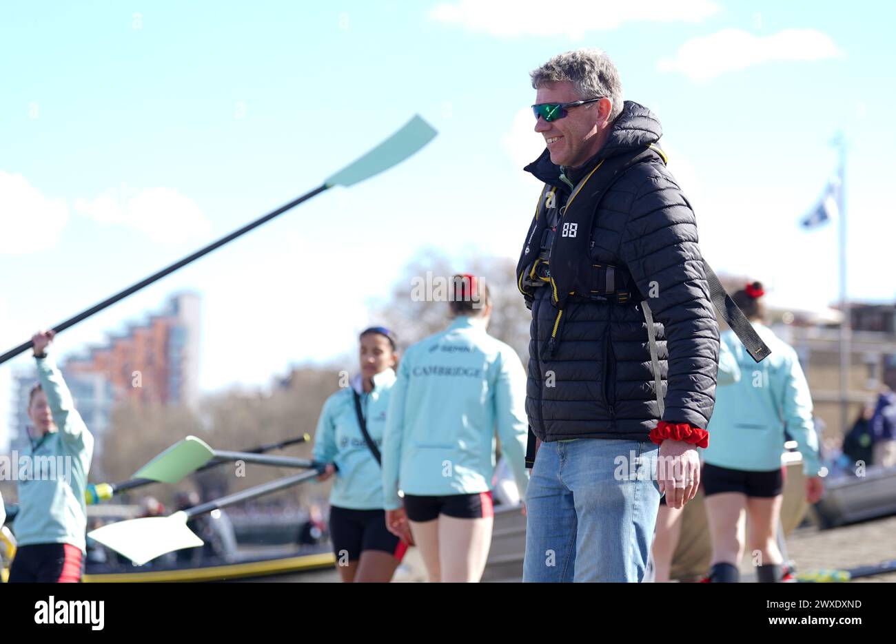 Cambridge Women's coach Paddy Ryan before the 78th Women's Gemini Boat ...