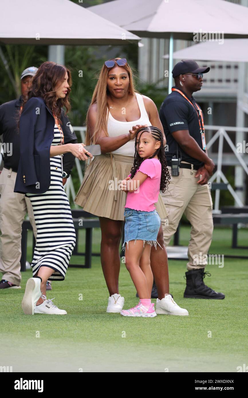 Miami Gardens, Florida, USA. 29th Mar, 2024. Serena Williams and ...