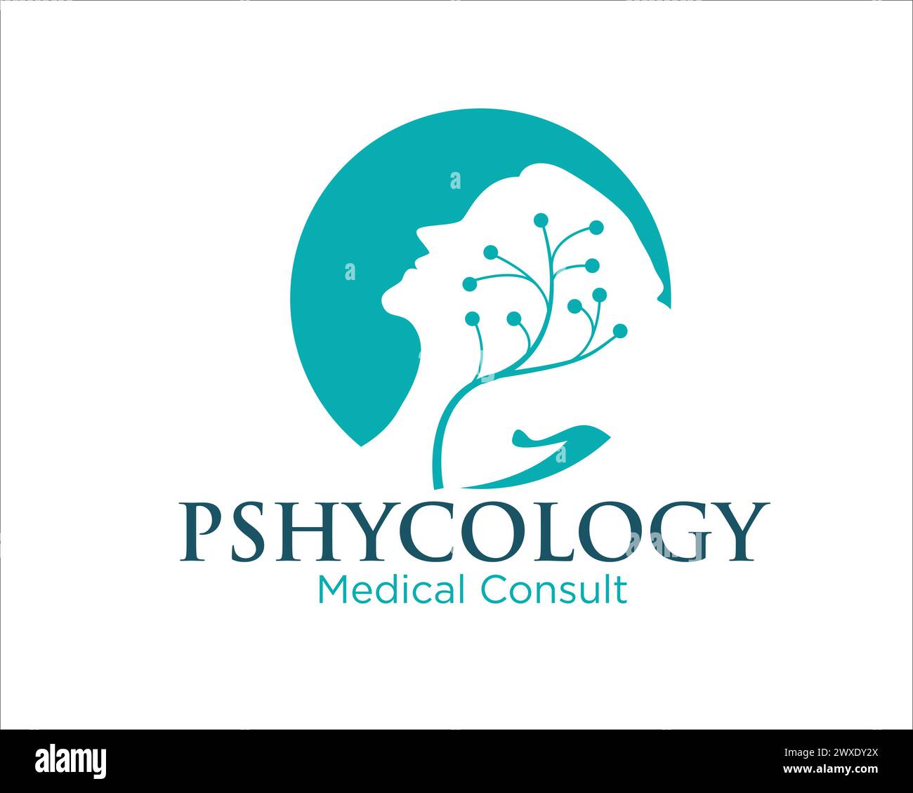 tree life psychology mind logo designs for medical service Stock Vector ...