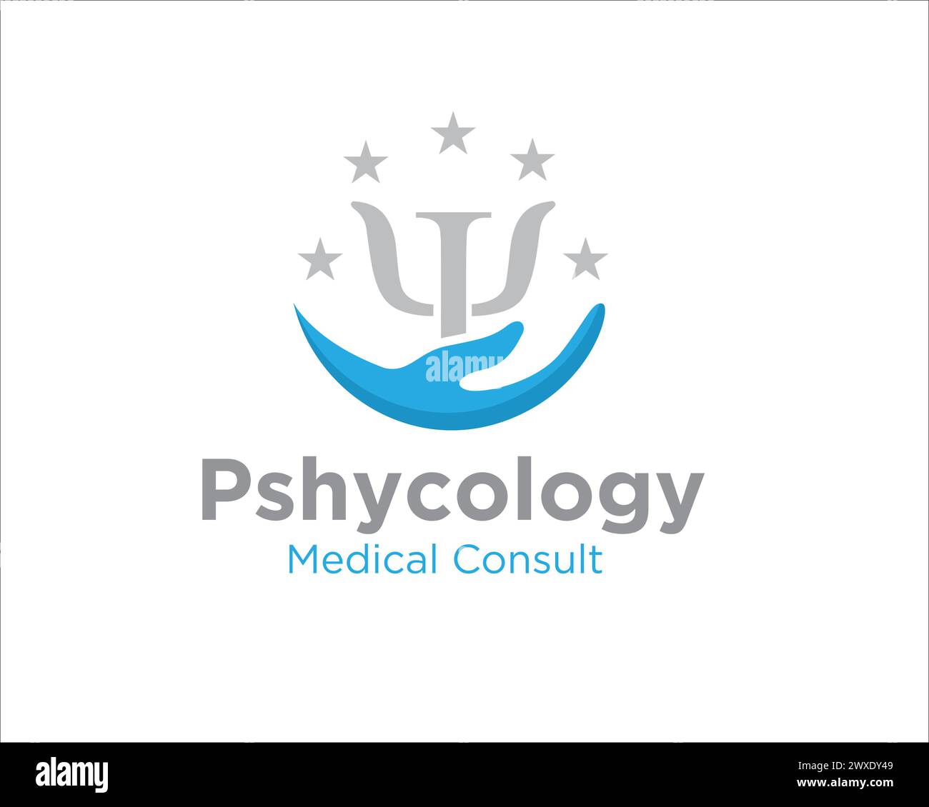 psychology care logo designs for mental protection and care Stock ...
