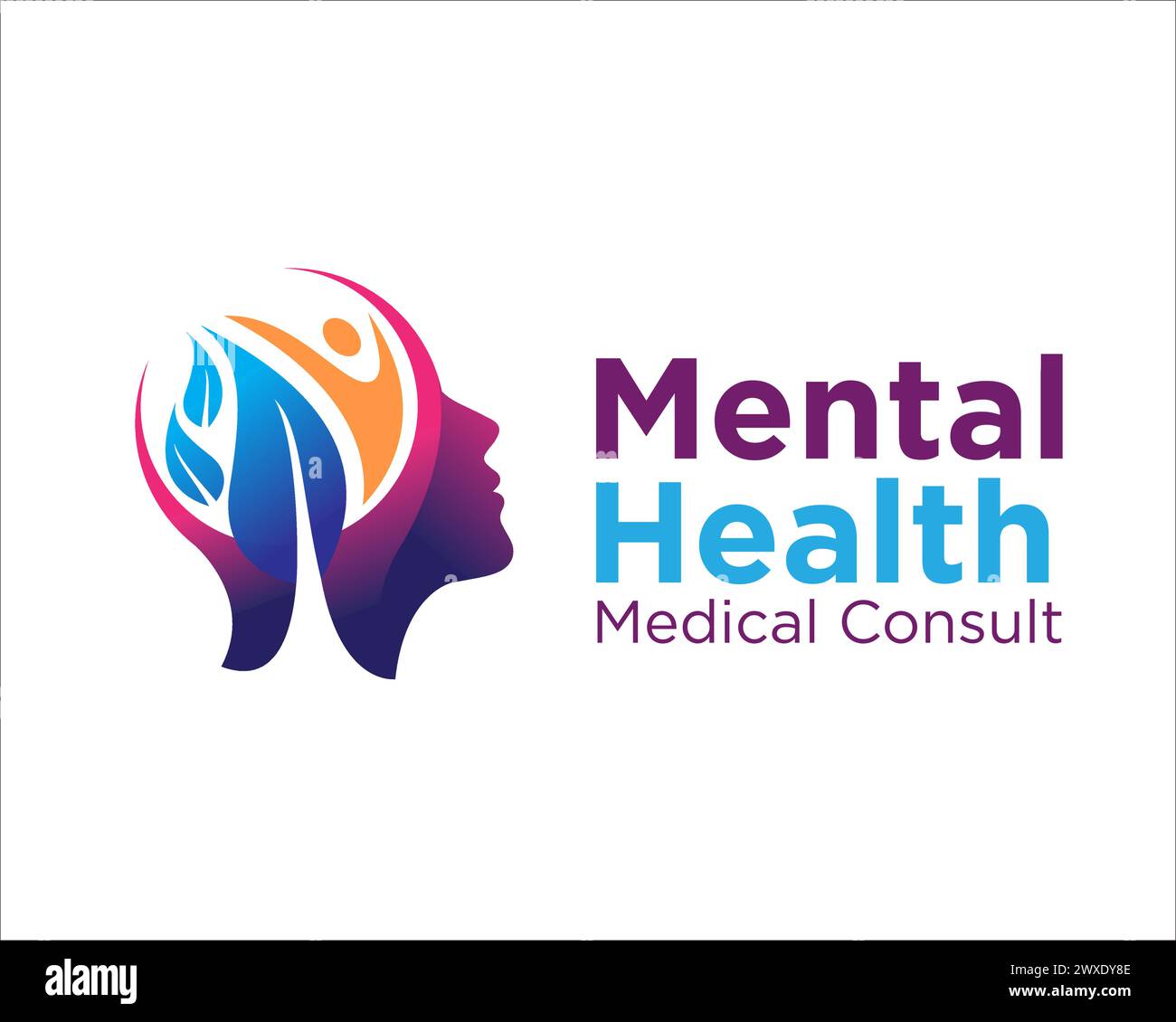 mental health logo designs for medical consult Stock Vector Image & Art ...