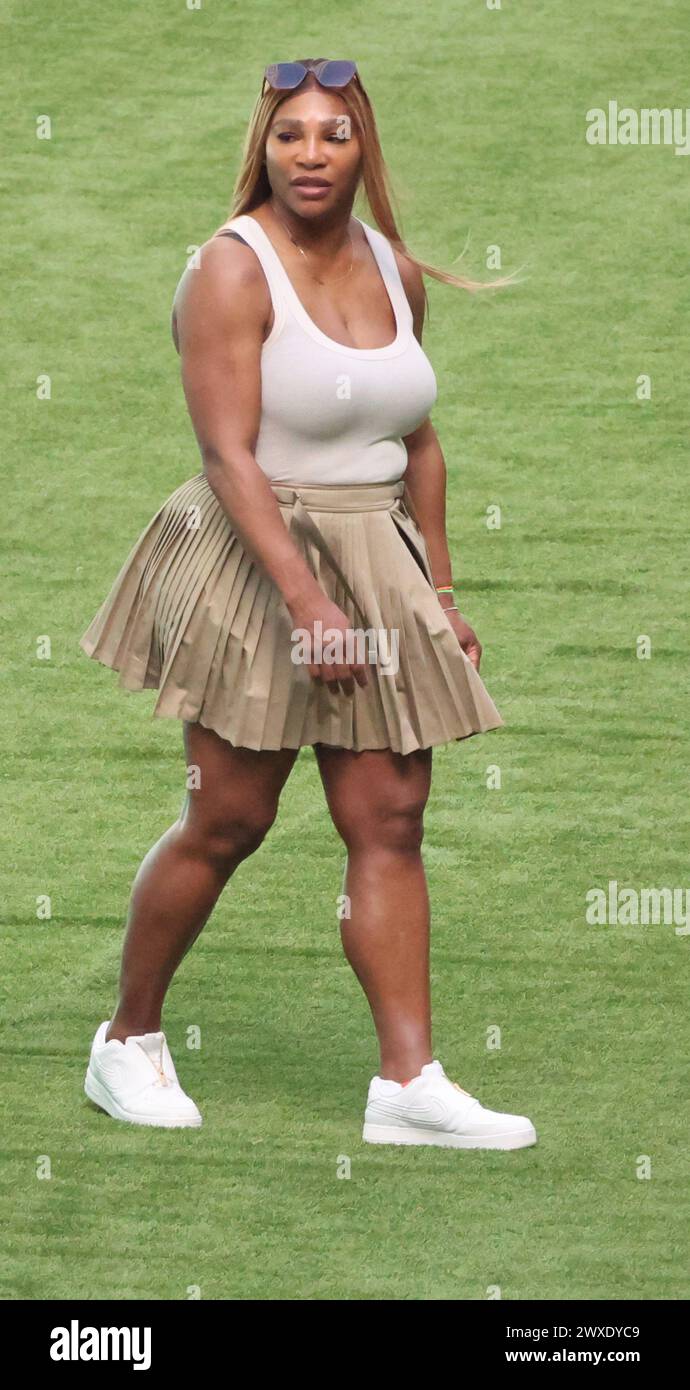 Miami Gardens, Florida, USA. 29th Mar, 2024. Serena Williams and ...