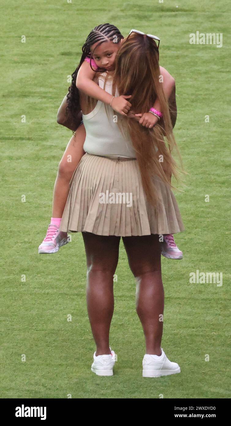 Miami Gardens, Florida, USA. 29th Mar, 2024. Serena Williams and ...