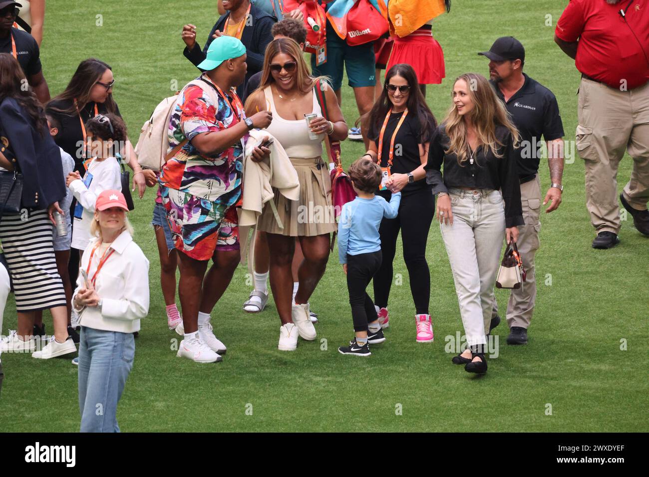 Miami Gardens, Florida, USA. 29th Mar, 2024. Serena Williams and ...