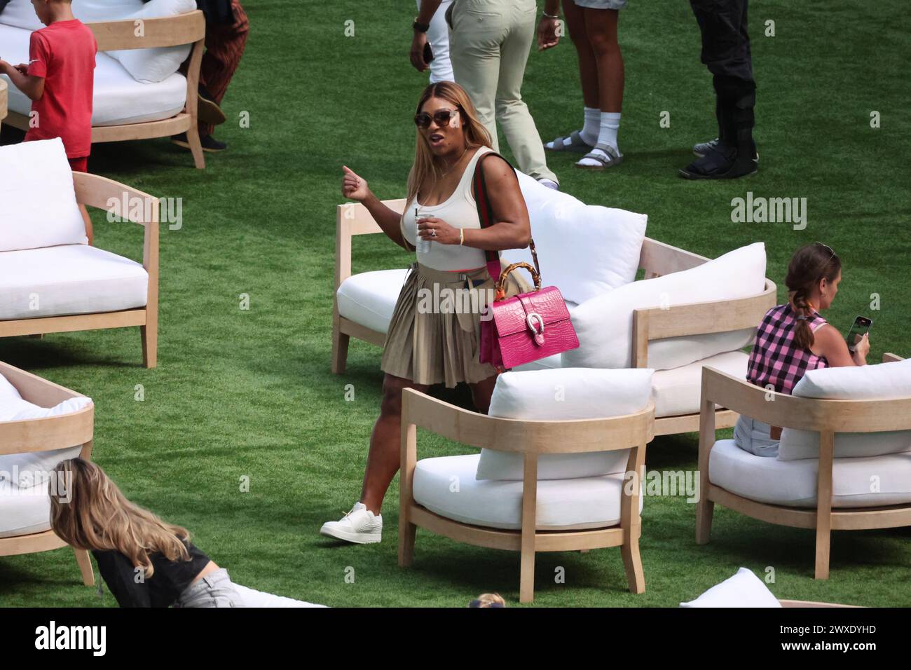 Miami Gardens, Florida, USA. 29th Mar, 2024. Serena Williams and ...