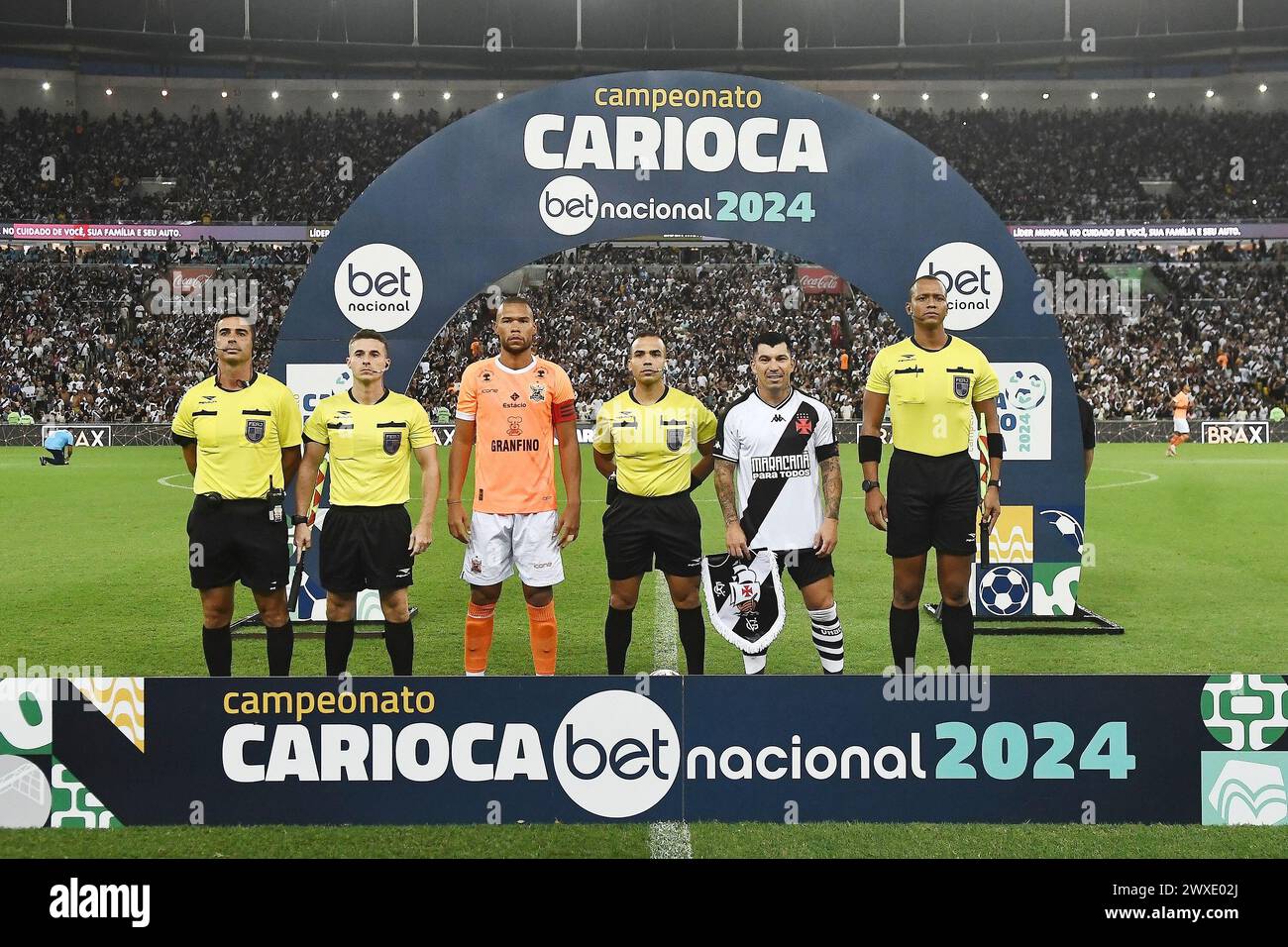 Rio de Janeiro, Brazil, March 17, 2024. Players, during Vasco's match ...