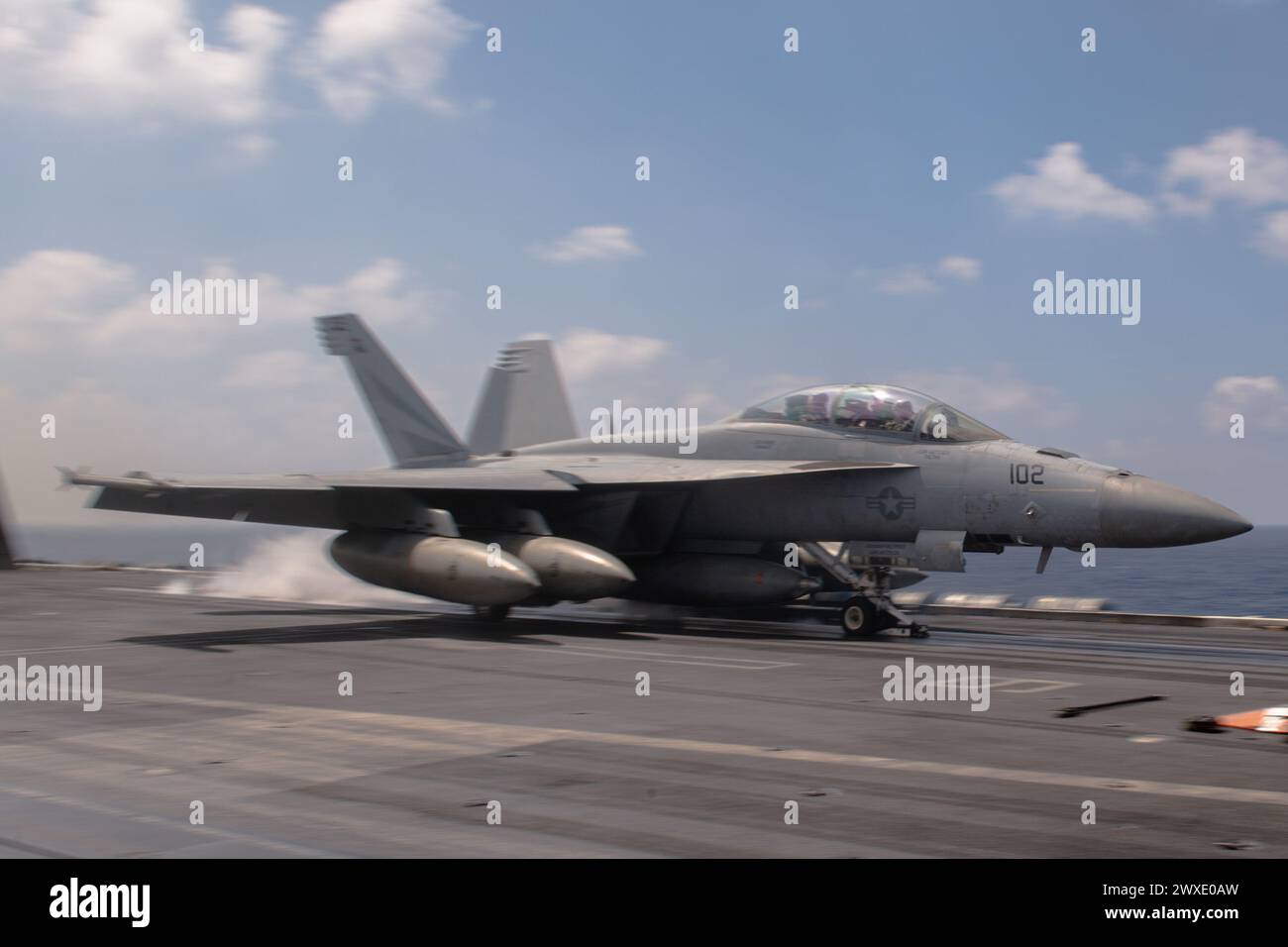 SOUTH CHINA SEA (March 16, 2024) An F/A-18F Super Hornet, assigned to ...