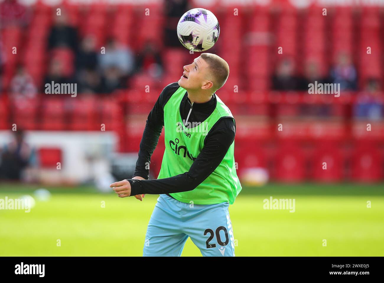 Adam Wharton of Crystal Palace during the pre-game warm up ahead of the ...