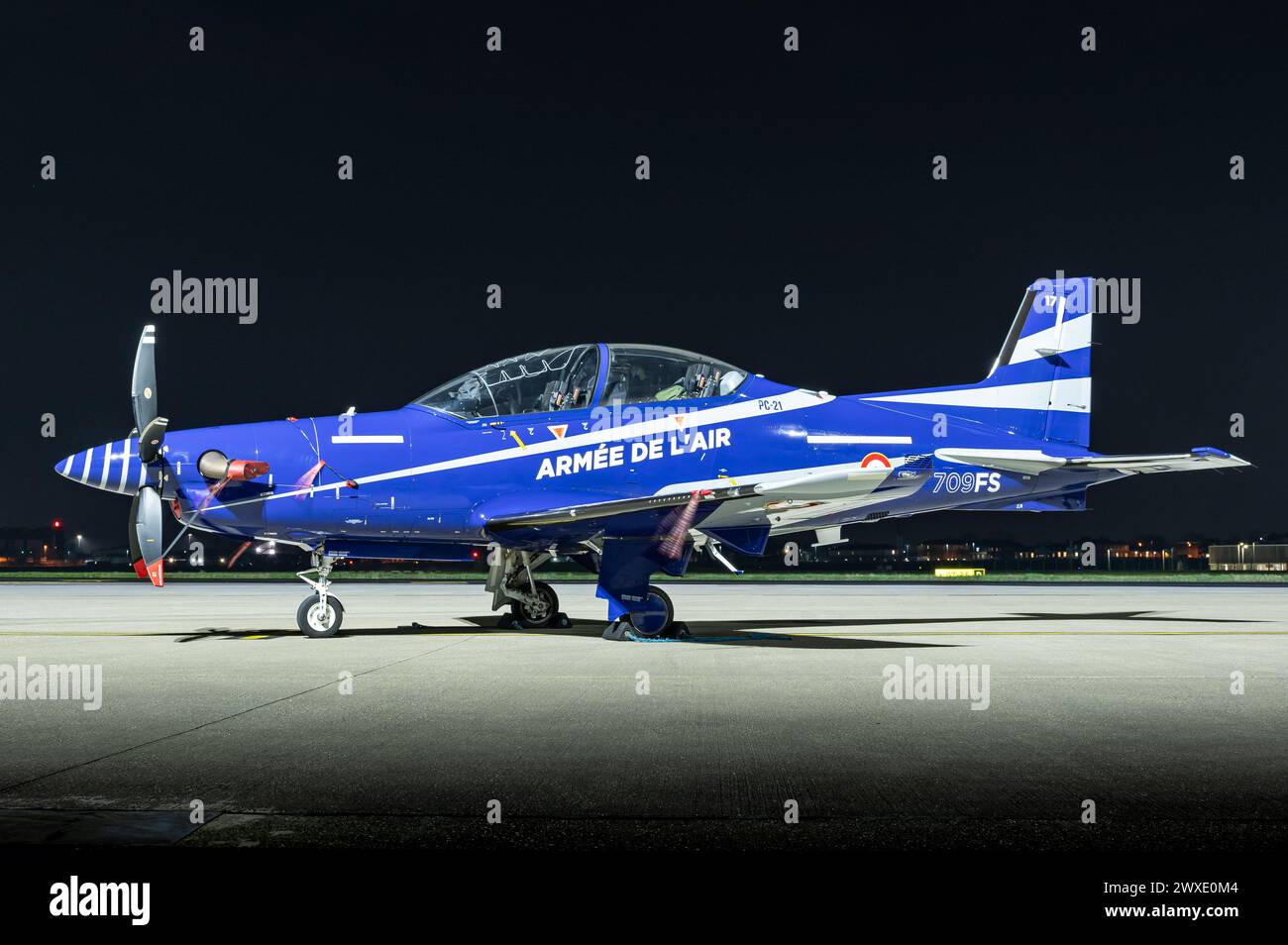 A Pilatus PC-21 advanced trainer aircraft of the French Air and Space ...