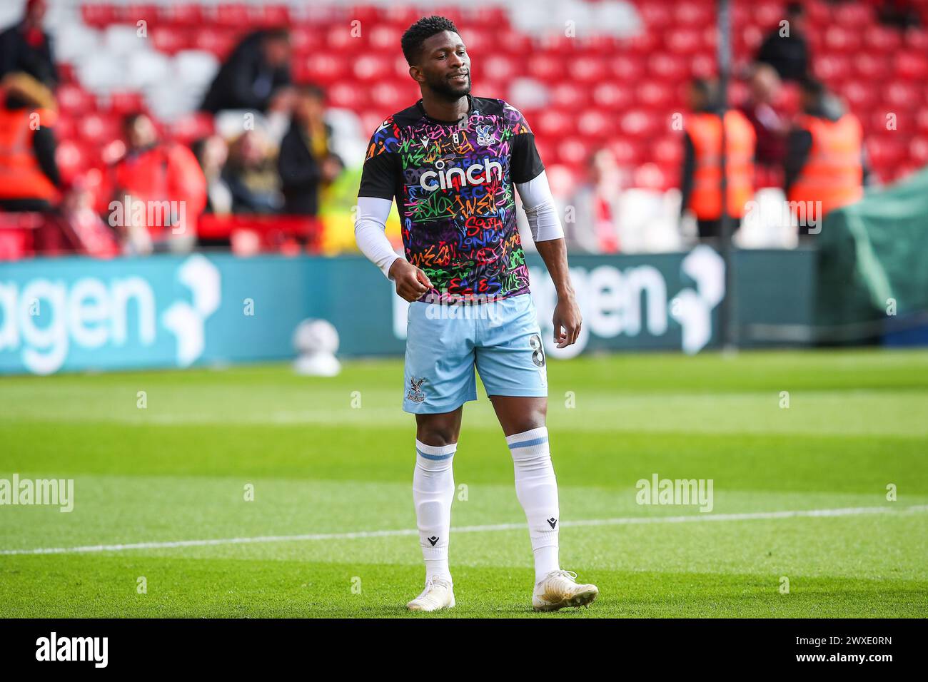 Nottingham, UK. 30th Mar, 2024. Jefferson Lerma of Crystal Palace ...