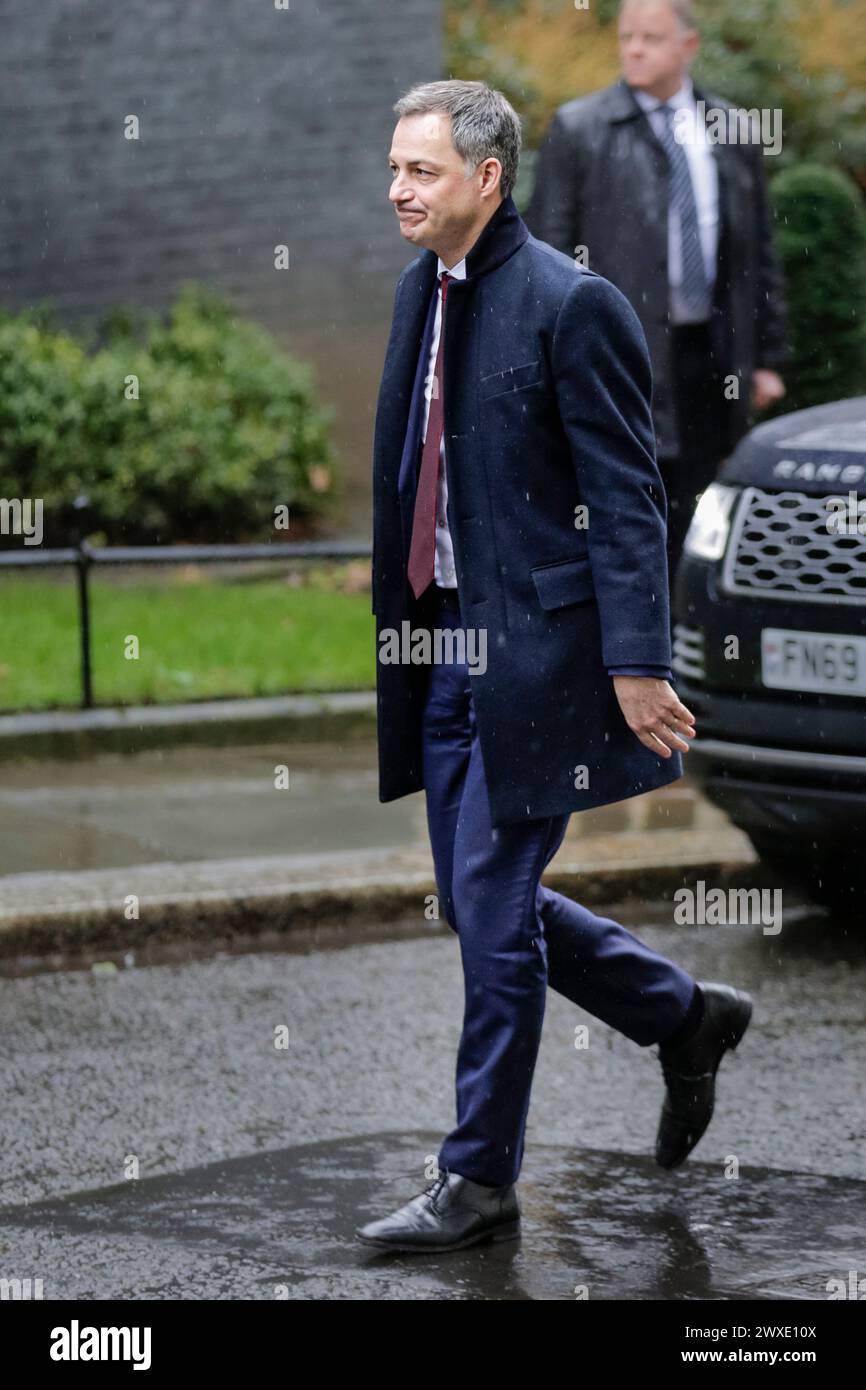 Prime Minister of Belgium, Alexander De Croo walking in Downing Street ...