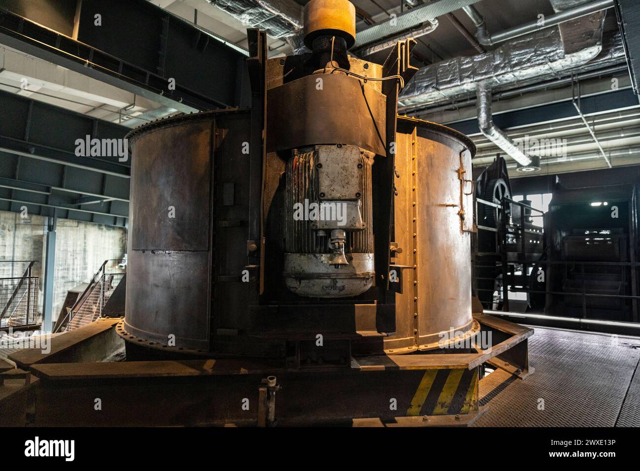 Interior of coal washery plant, Zeche Zollverein colliery and cokery ...