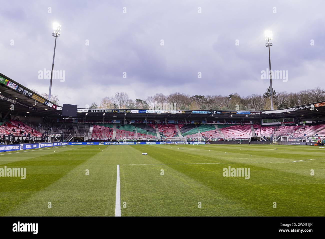 NIJMEGEN- 30-03-2024. Stadium De Goffert. Eredivisie voetbal, season ...