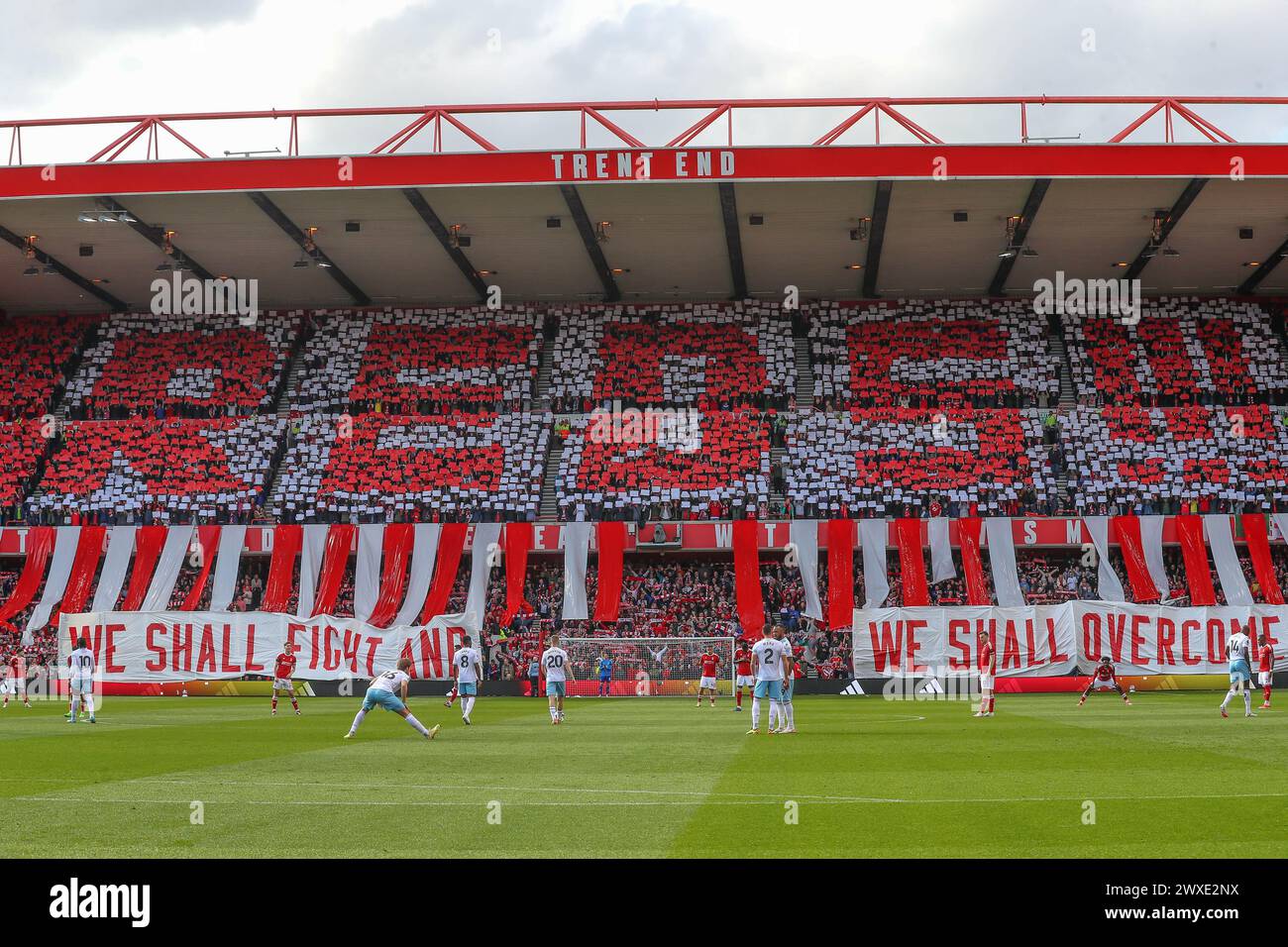 Nottingham, UK. 30th Mar, 2024. A display from the Nottingham Forest ...