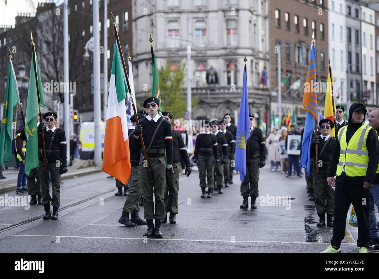 Republicans participate in an unofficial commemoration of the 1916 ...