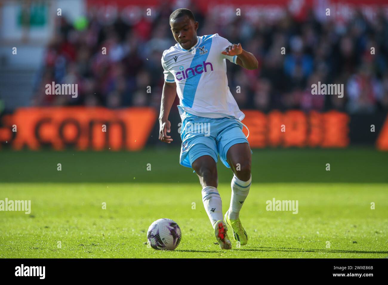 Tyrick Mitchell of Crystal Palace during the Premier League match ...