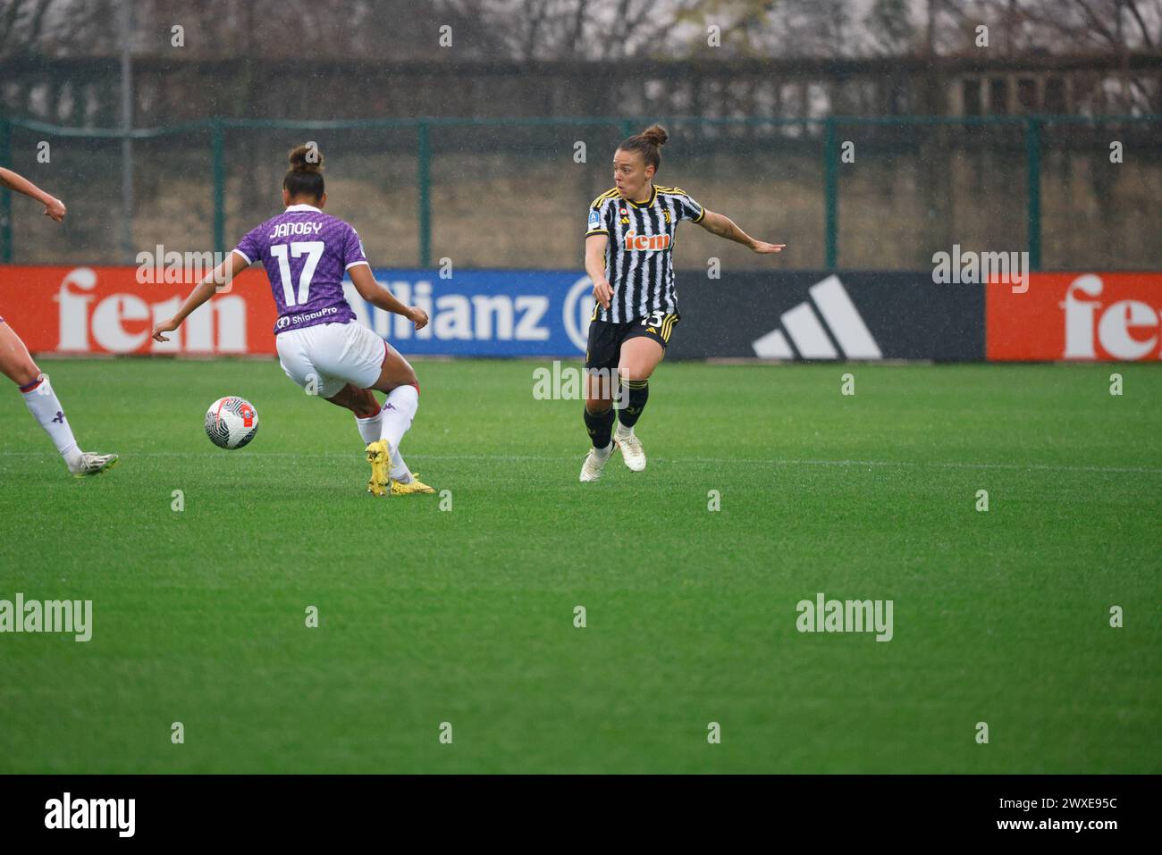 Biella, Italy. 30th Mar, 2024. LIsa Boattin pass the ball during Poule Scudetto - Juventus FC vs ...