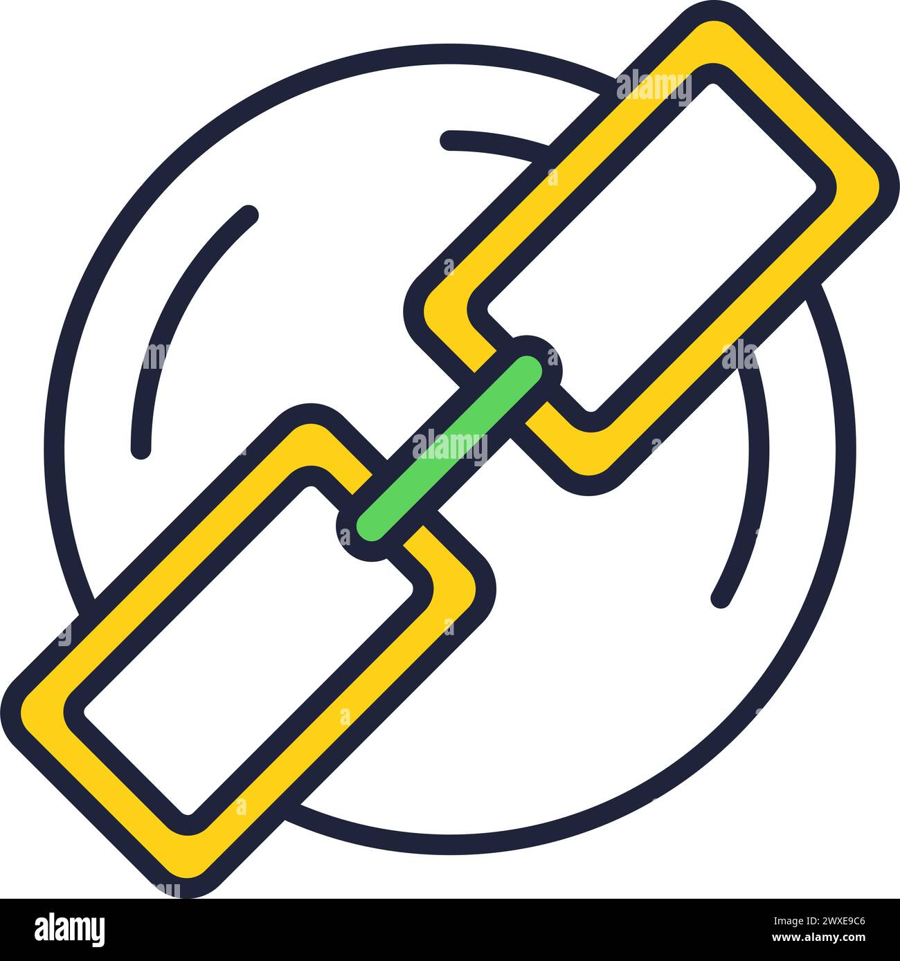 Connected digital cube Stock Vector Images - Alamy