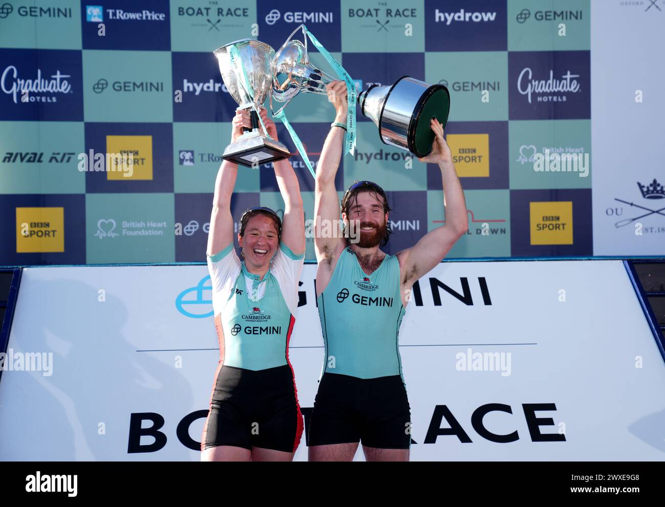 Cambridge Women's President Jenna Armstrong and Cambridge Men's ...