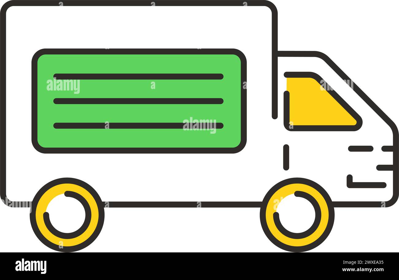 Delivery icon. Express fast transport service flat vector logo. Quick ...