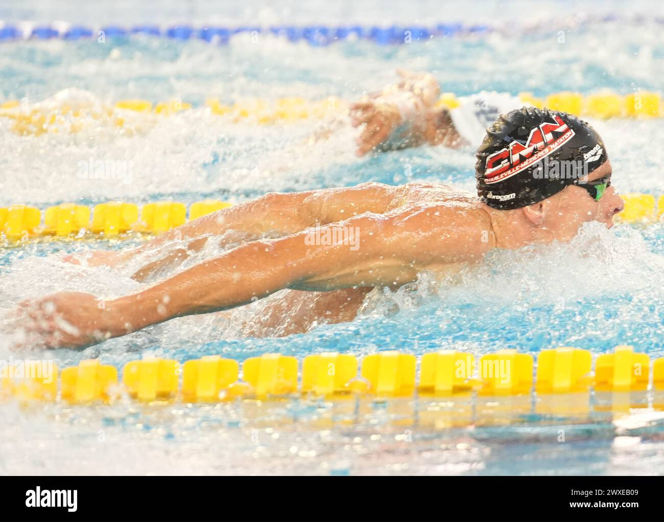 MATTENET Emilien of GRAND-EST during the Giant Open 2024, Swimming ...