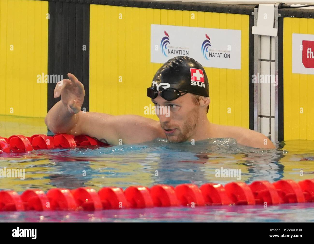 DESPLANCHES Jeremy of GENÈVE NATATION 1885 during the Giant Open 2024 ...