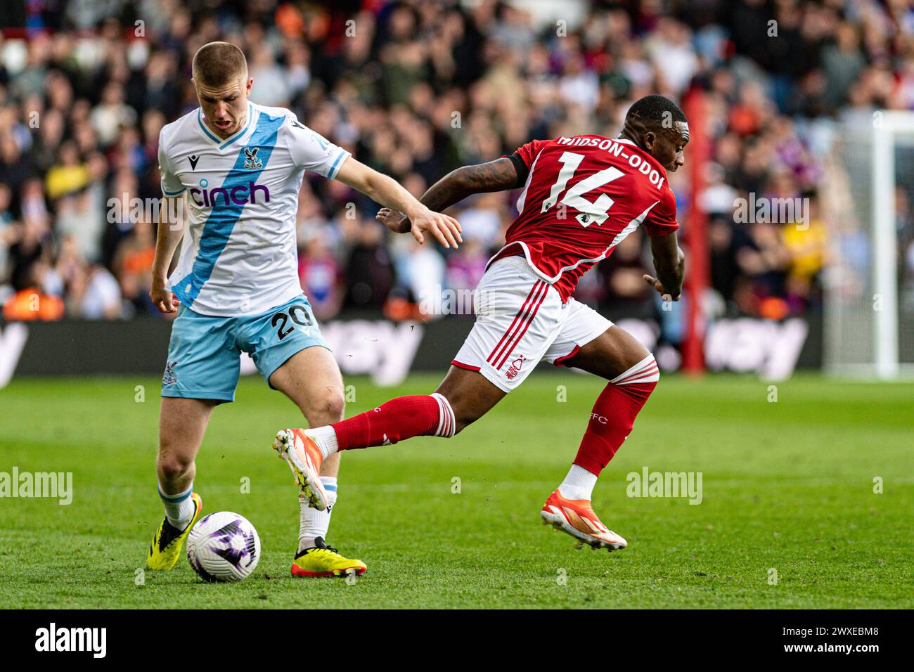 The City Ground, Nottingham, UK. 30th Mar, 2024. Premier League ...