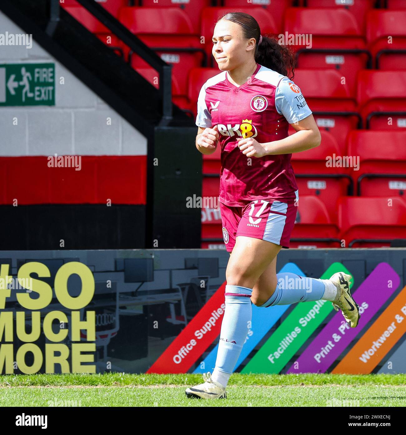 Walsall, UK. 30th Mar, 2024. Aston Villa's Ebony Salmon during the FA ...