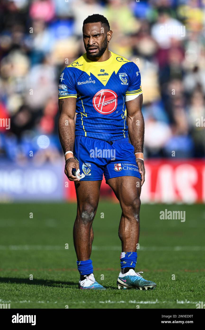 Rodrick Tai of Warrington Wolves during the Betfred Super League match ...