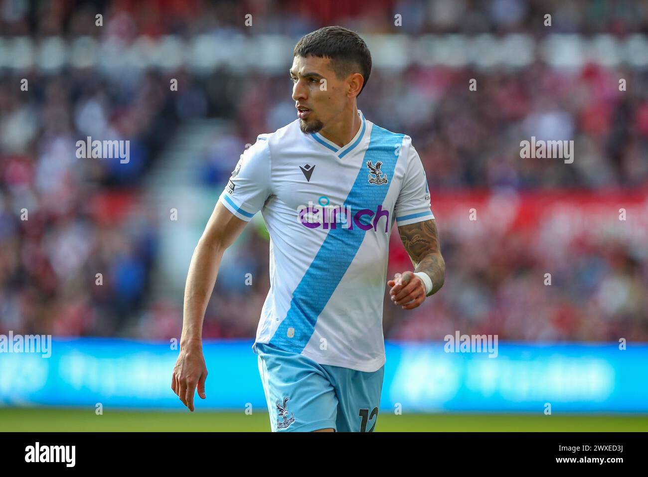 Daniel Muñoz of Crystal Palace during the Premier League match ...