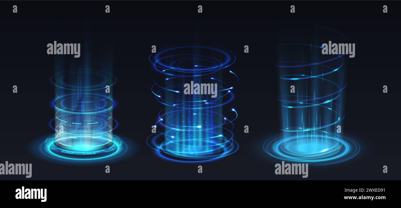 Level up in video-game realistic vector illustration set. Flashing ...