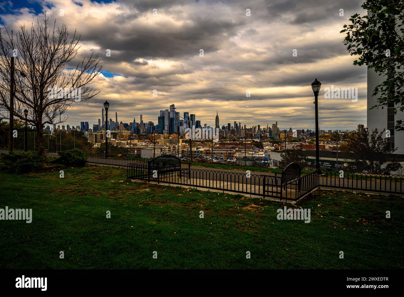 Views on New York Harbor, Manhattan and Statue of Liberty from the ...