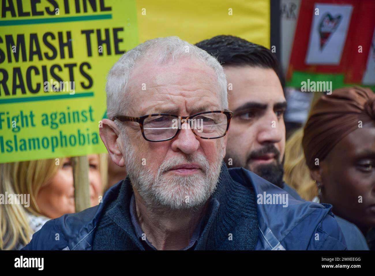 London, UK. 30th Mar, 2024. Former Labour leader Jeremy Corbyn takes ...