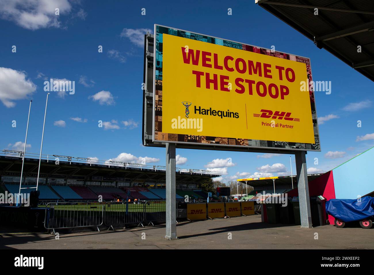 General view inside the stadium before the Gallagher Premiership match ...